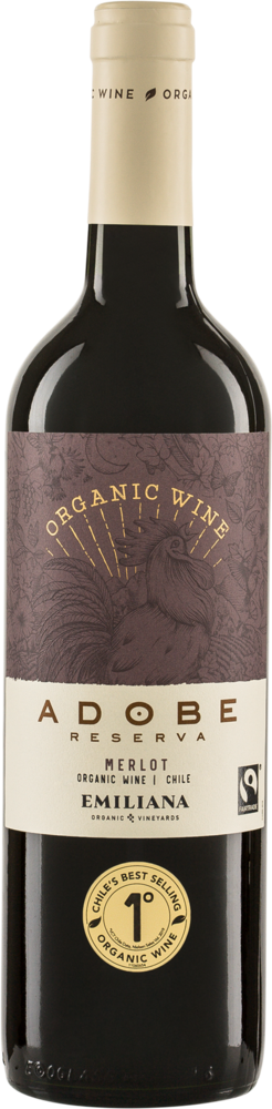 Adobe Merlot Reserva DO 2022/2023 Biowein Emiliana - PRObioWEIN