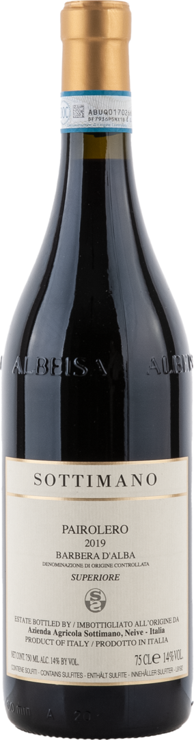 Barbera d'Alba PAIROLERO DOC Superiore 2022 Sottimano - PRObioWEIN