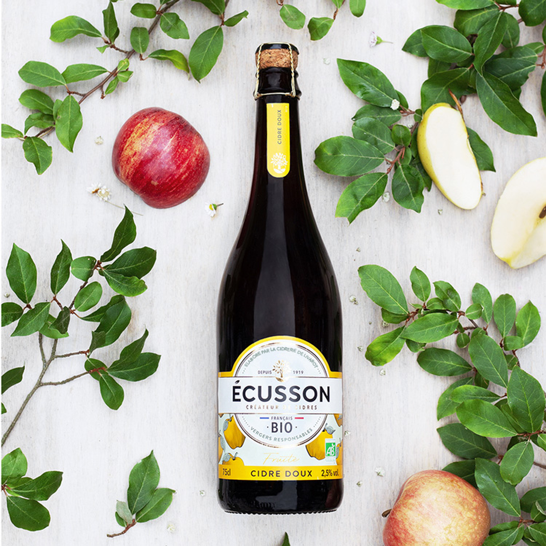Cidre de Normandie Doux Écusson Bio - PRObioWEIN